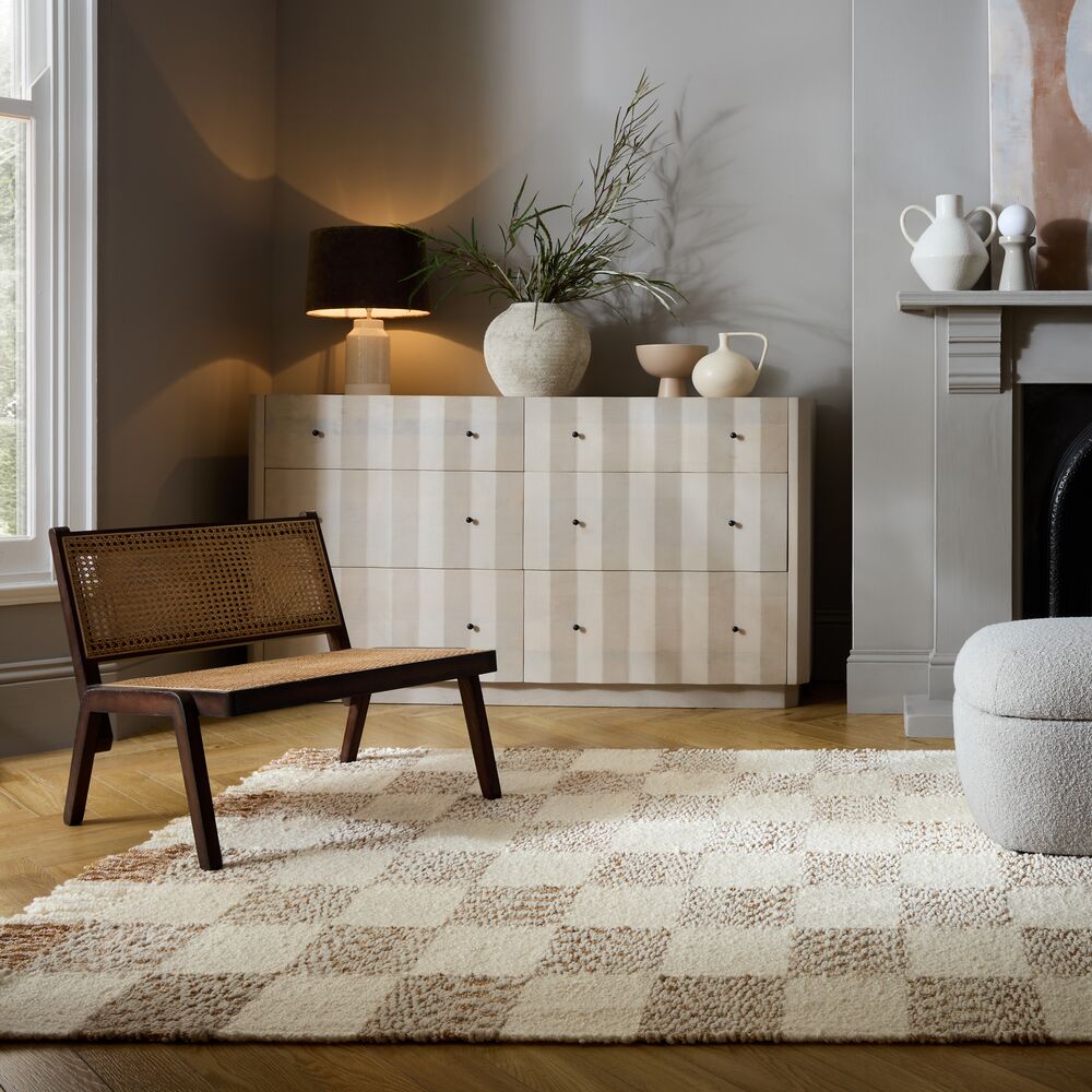 Tapis en laine à damier CHECKBOARD – FlairRugs